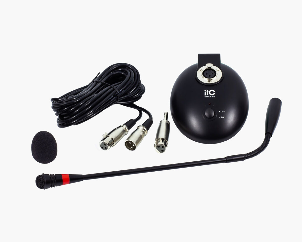 Мікрофон настільний ITC TS-338 (фантомне живлення 9/48 В) - купити оптом в Україні
