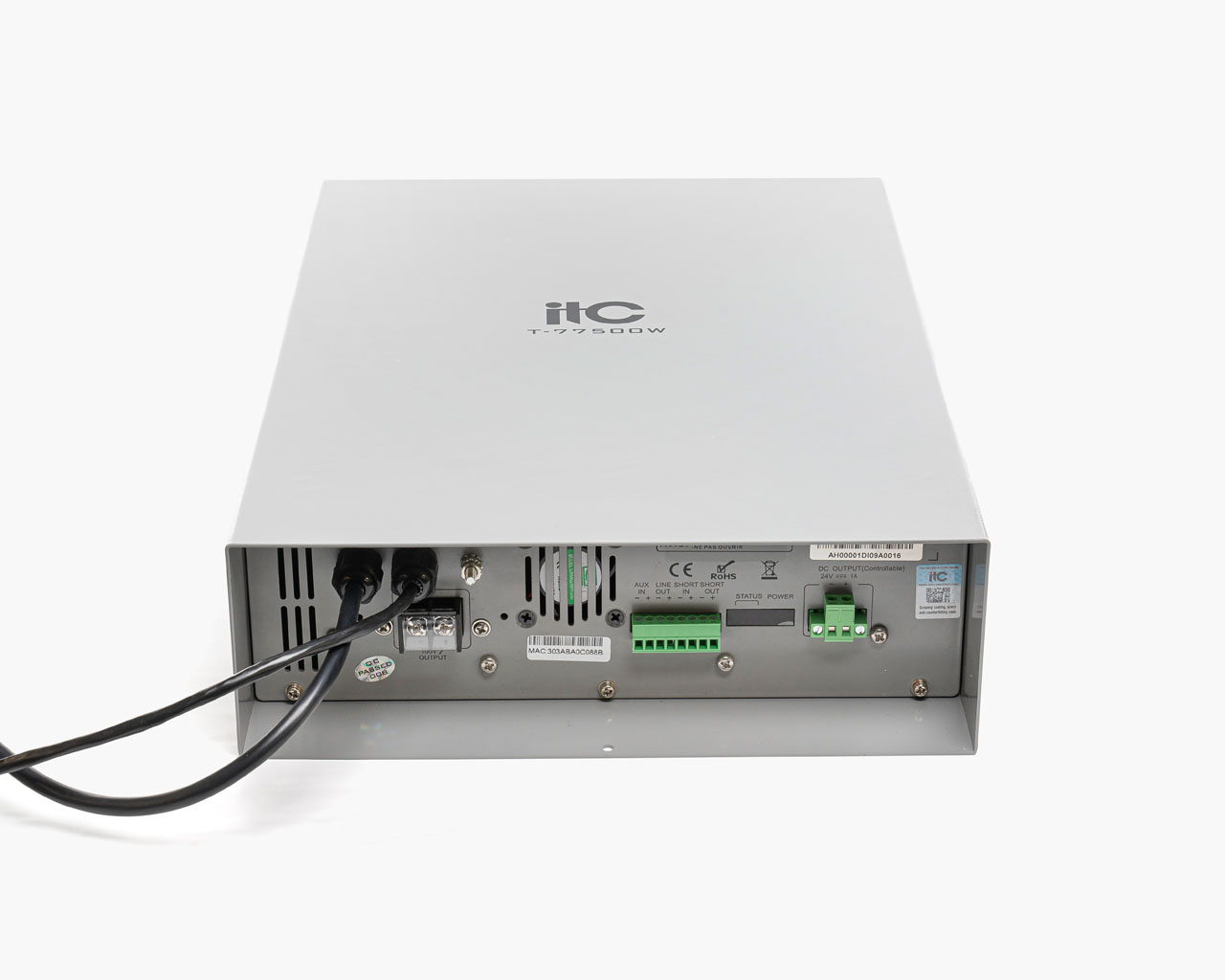 Підсилювач потужності 500 Вт з ІР мережевим адаптером, зовнішній ITC T ...